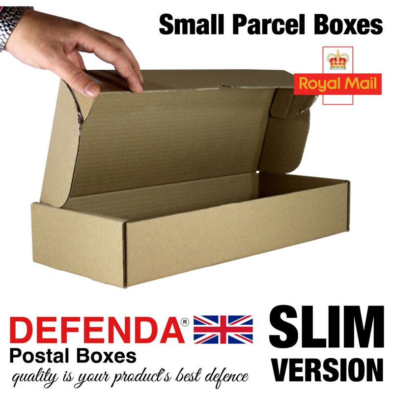 Royal Mail Small Parcel Size Boxes - Slim Cardboard Postal Boxes